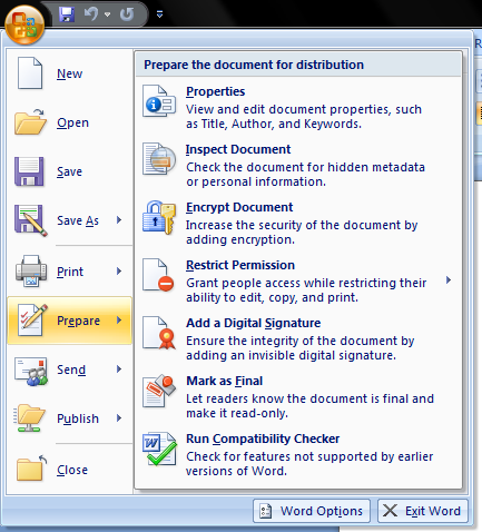 How to Use Document Inspector in Word 2007 | IToxy